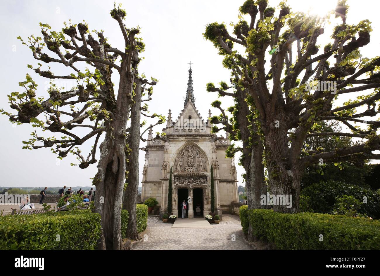 Paris. 1st May, 2019. Photo taken on May 1, 2019 shows the Saint-Hubert ...