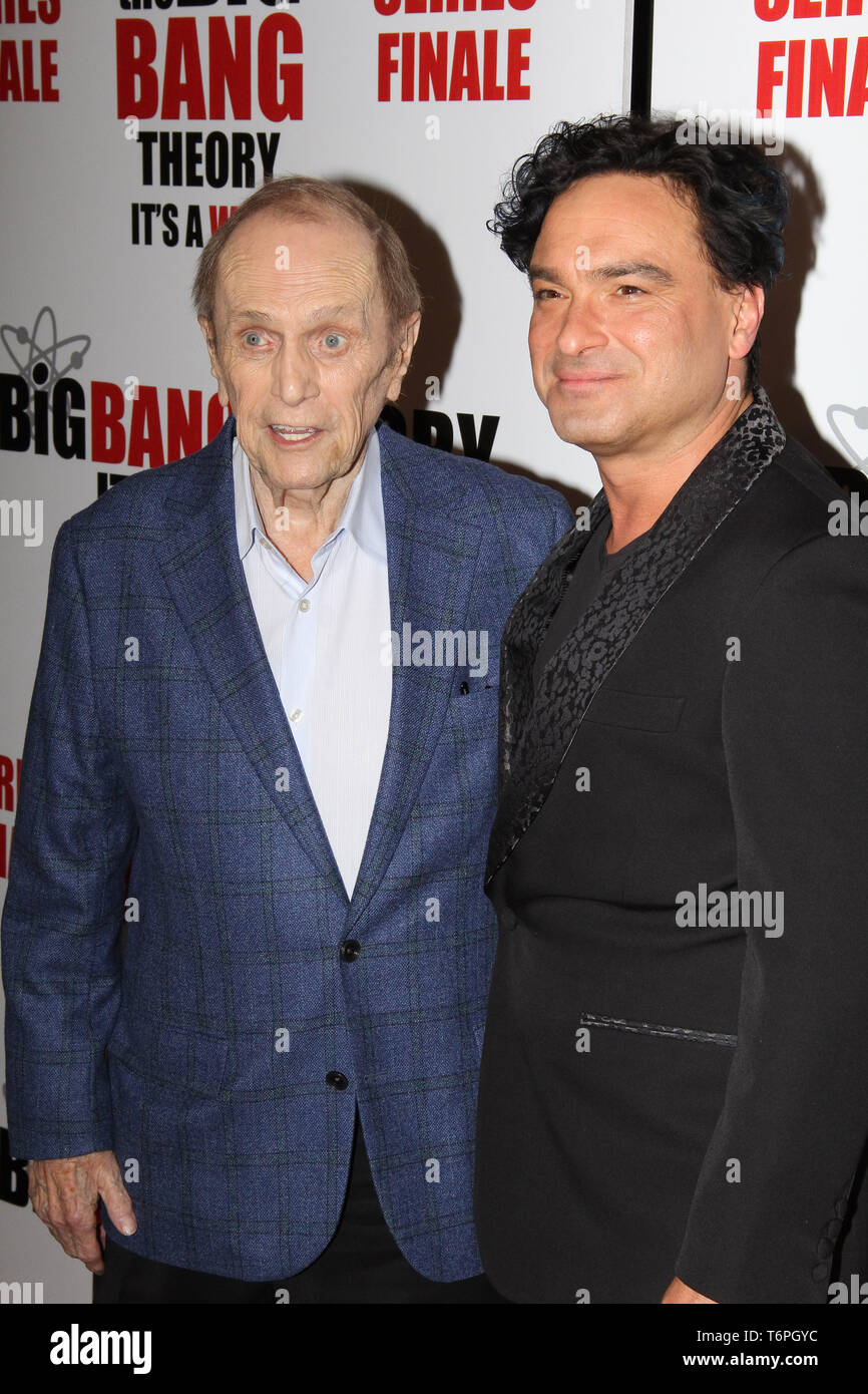 Pasadena, USA. 01st May, 2019. Bob Newhart and Johnny Galecki at the ...