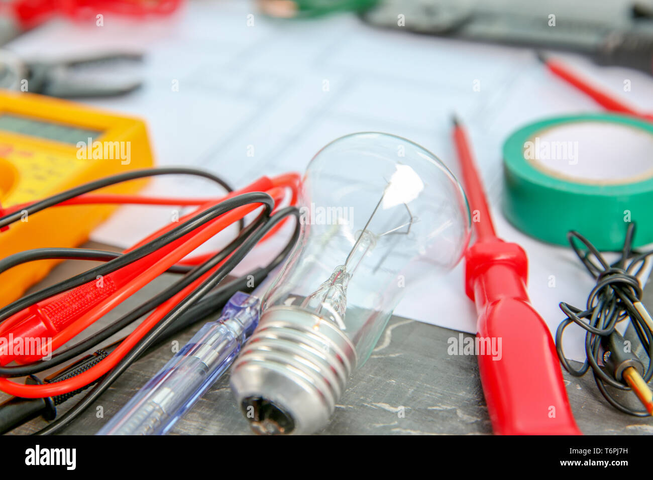 Different electrical tools hi-res stock photography and images - Alamy