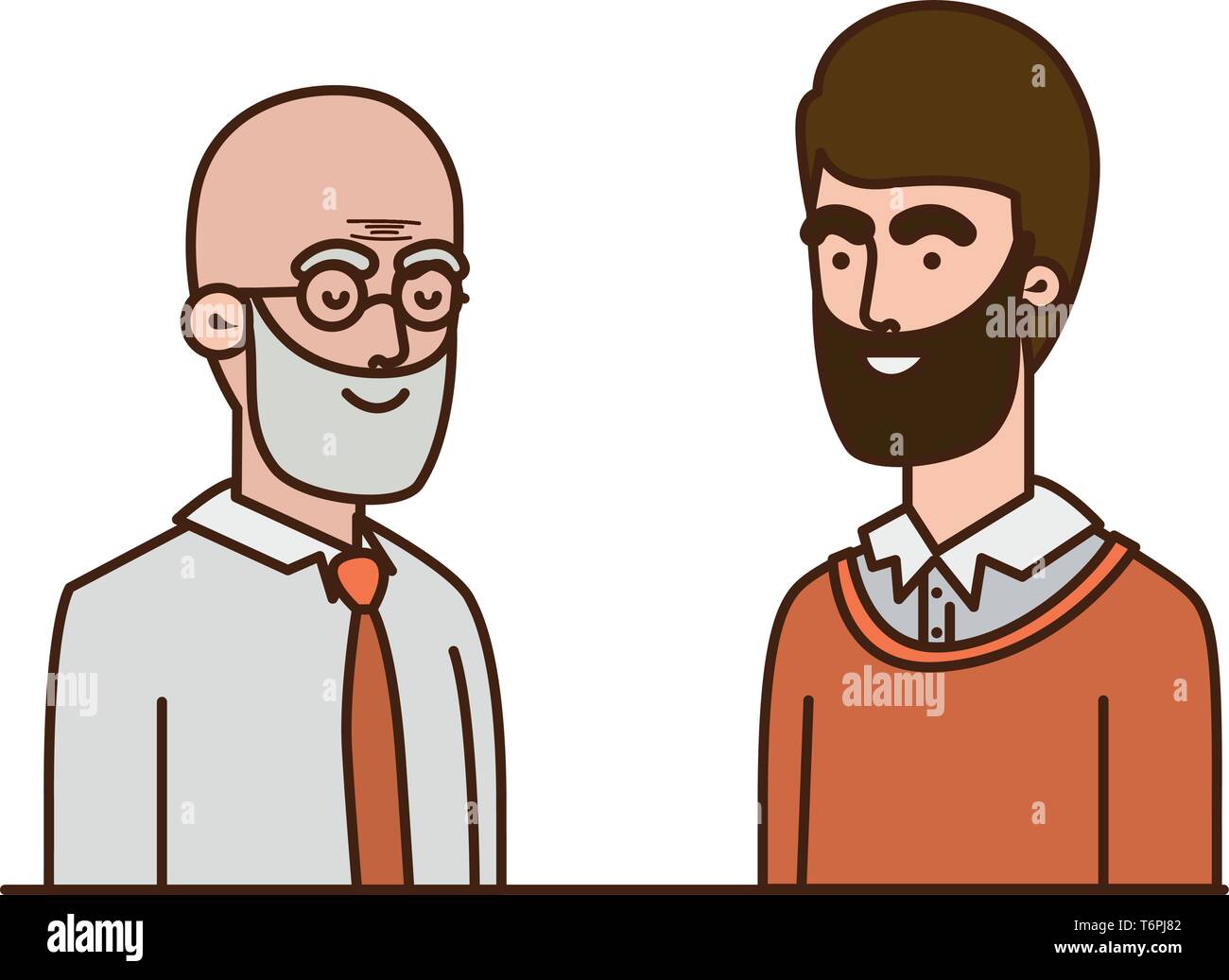 father with son talking avatar character Stock Vector Image & Art - Alamy