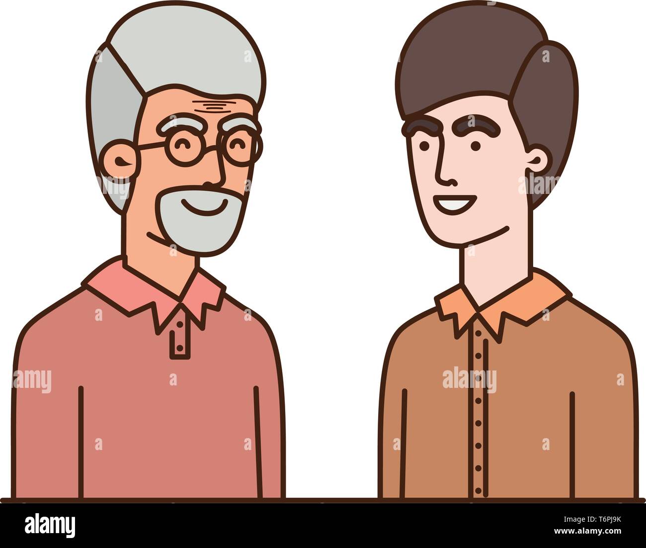 father with son talking avatar character Stock Vector Image & Art - Alamy