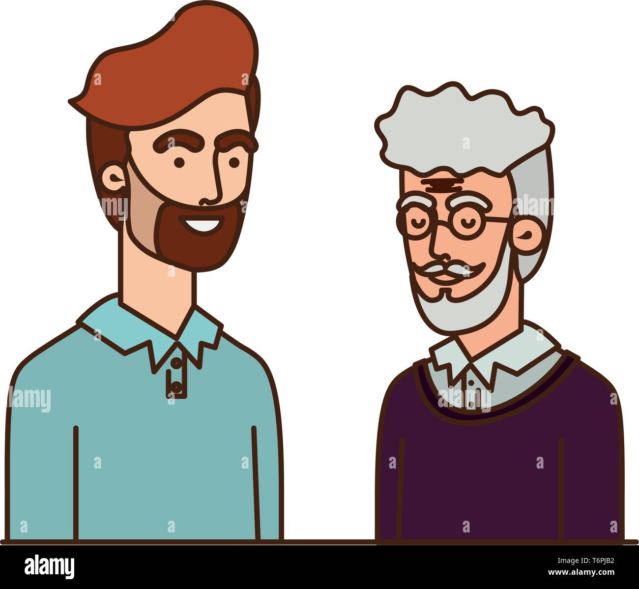 father with son talking avatar character Stock Vector Image & Art - Alamy