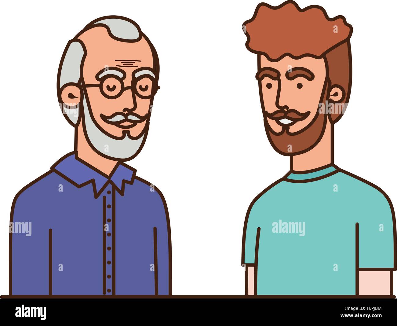father with son talking avatar character Stock Vector Image & Art - Alamy