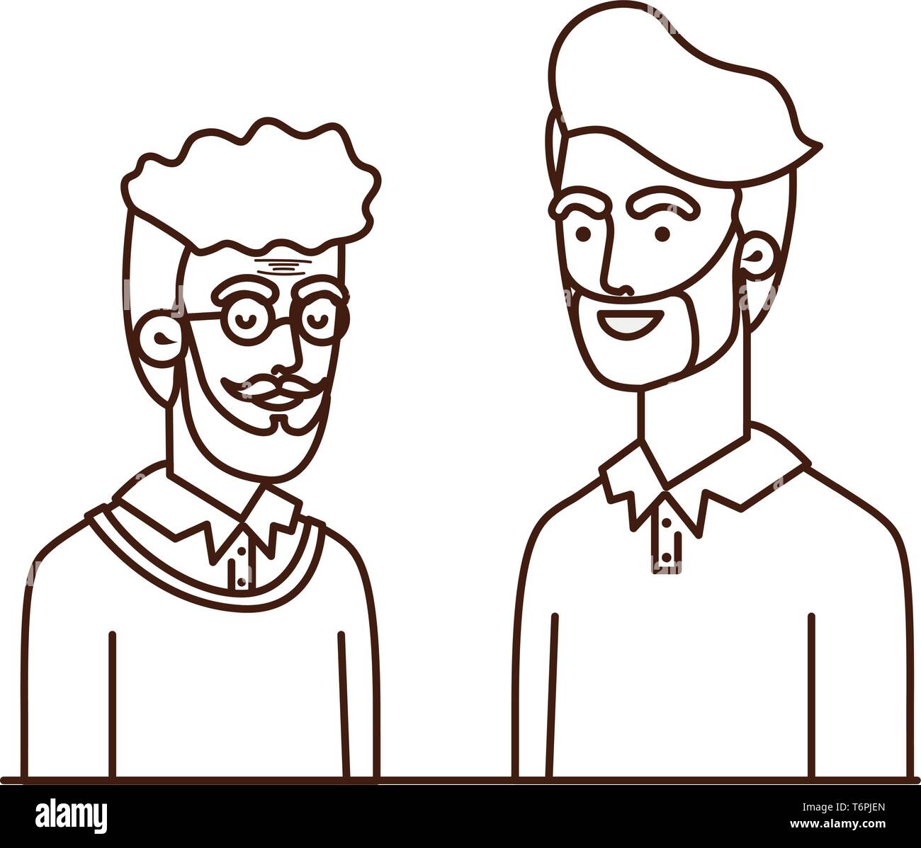 father with son talking avatar character Stock Vector Image & Art - Alamy