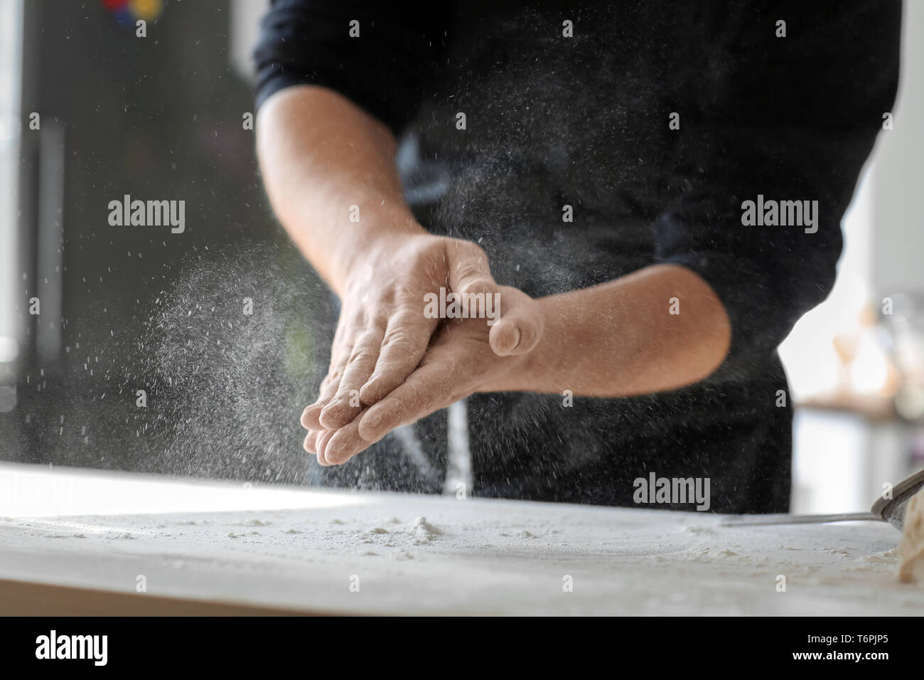 Man clapping hands sprinkling hi-res stock photography and images - Alamy