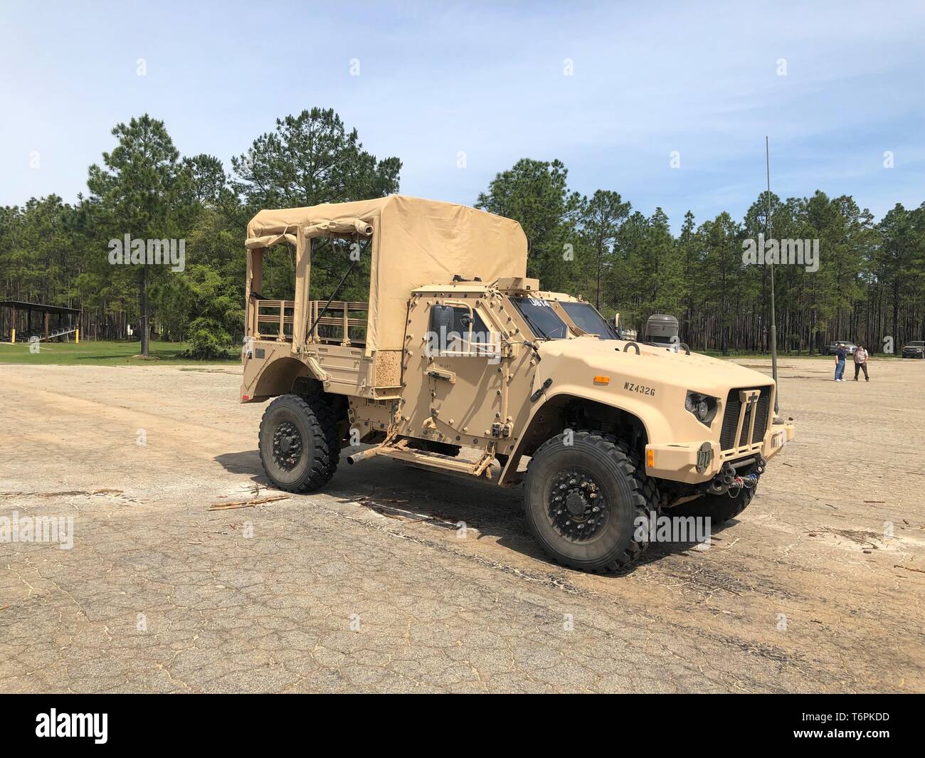 A Joint Light Tactical Vehicle (JLTV) with the troop seat kit installed ...