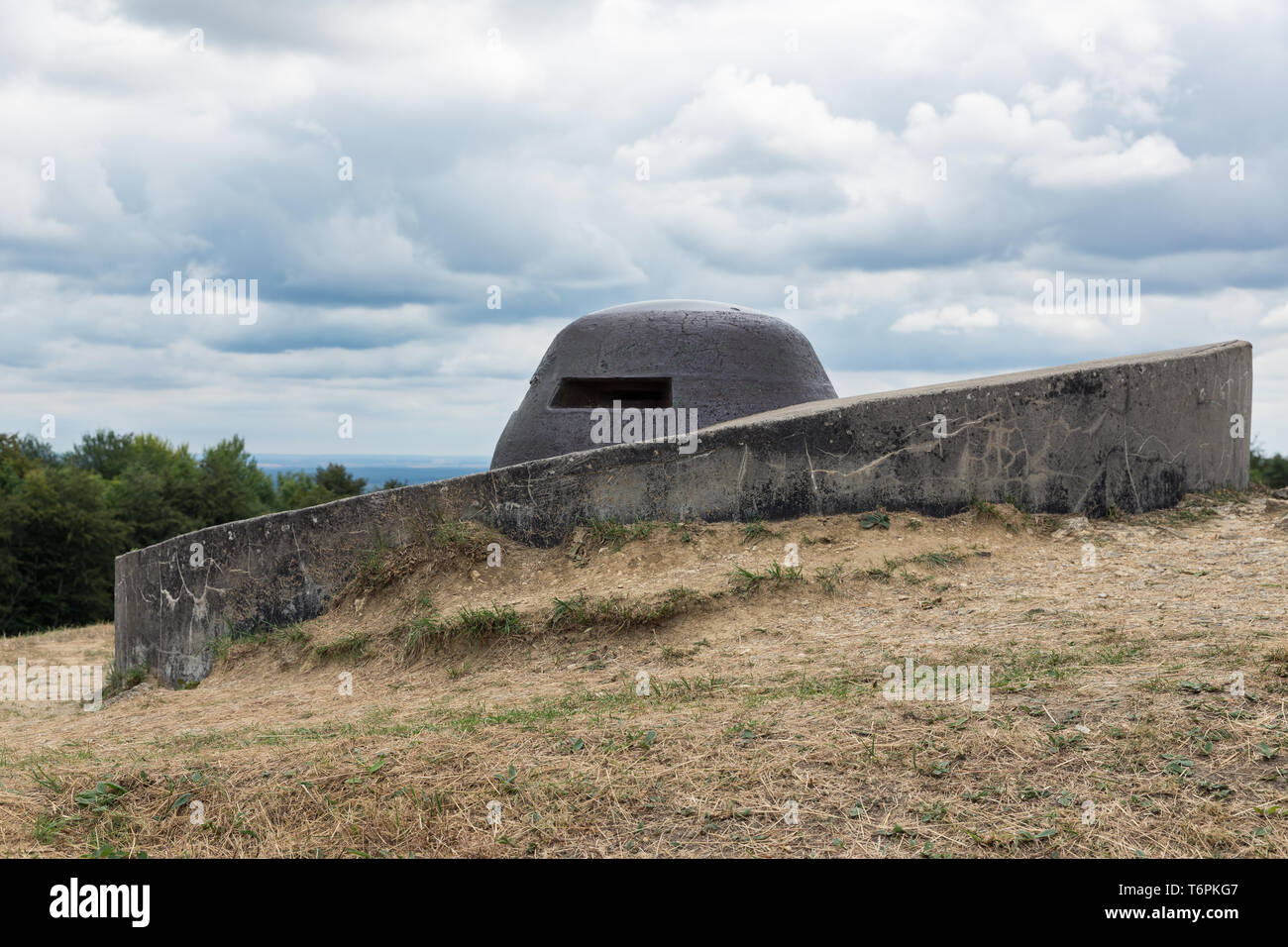 Observation post at Fort Douaumont near Verdun. Battlefield of WW1 ...