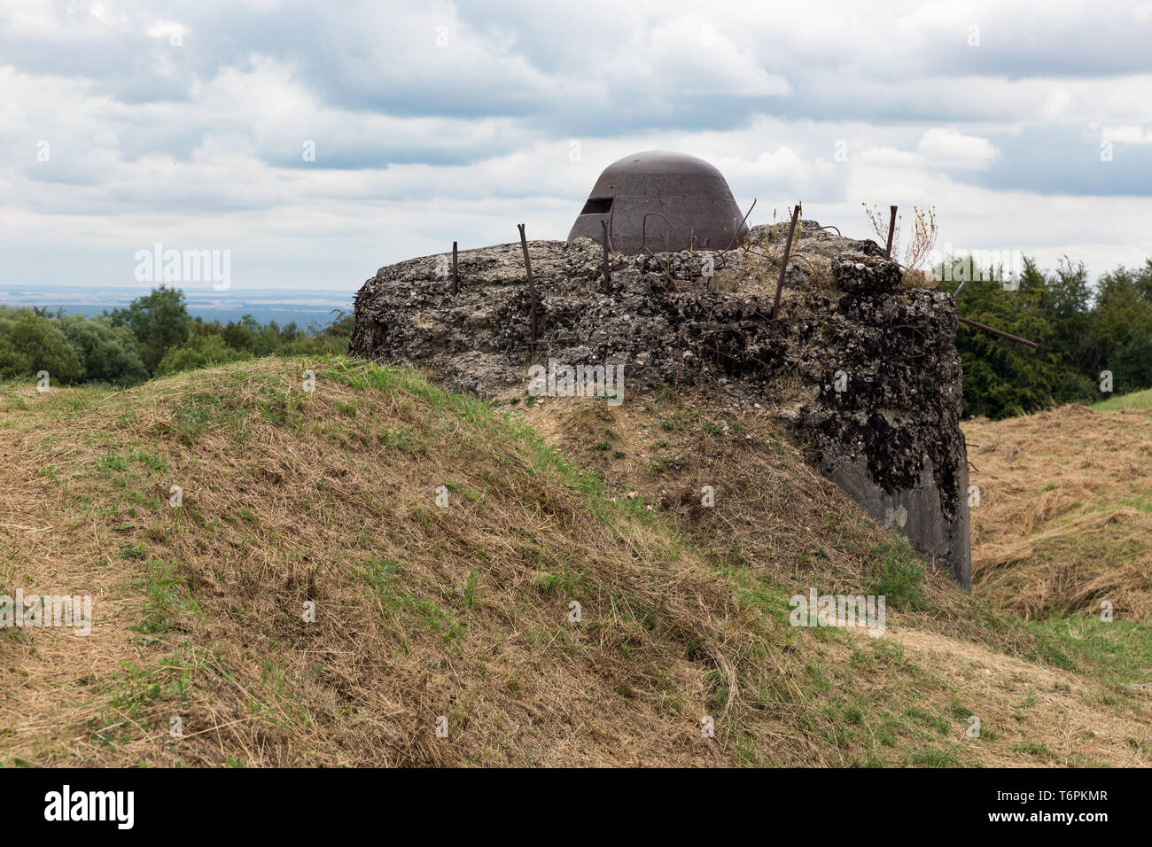 Observation post at Fort Douaumont near Verdun. Battlefield of WW1 ...