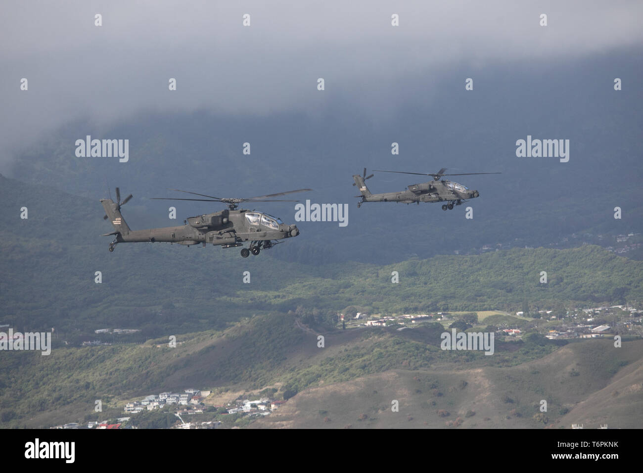 The 25th Combat Aviation Brigade, 25th Infantry Division flies 19 AH-64 ...