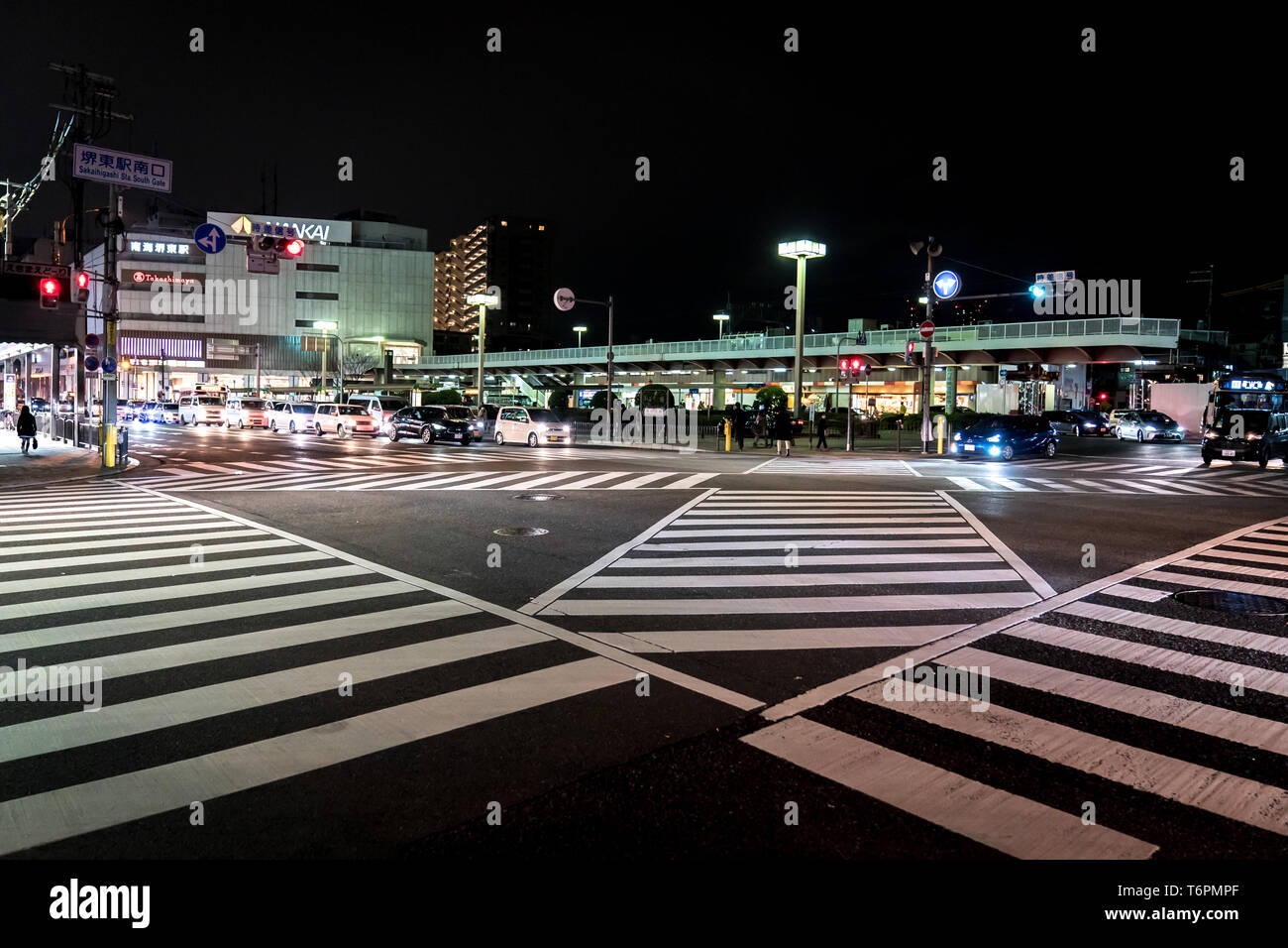 Sakaihigashi, Osaka, Japan - 28 Feb 2018, A lot of car in line was ...