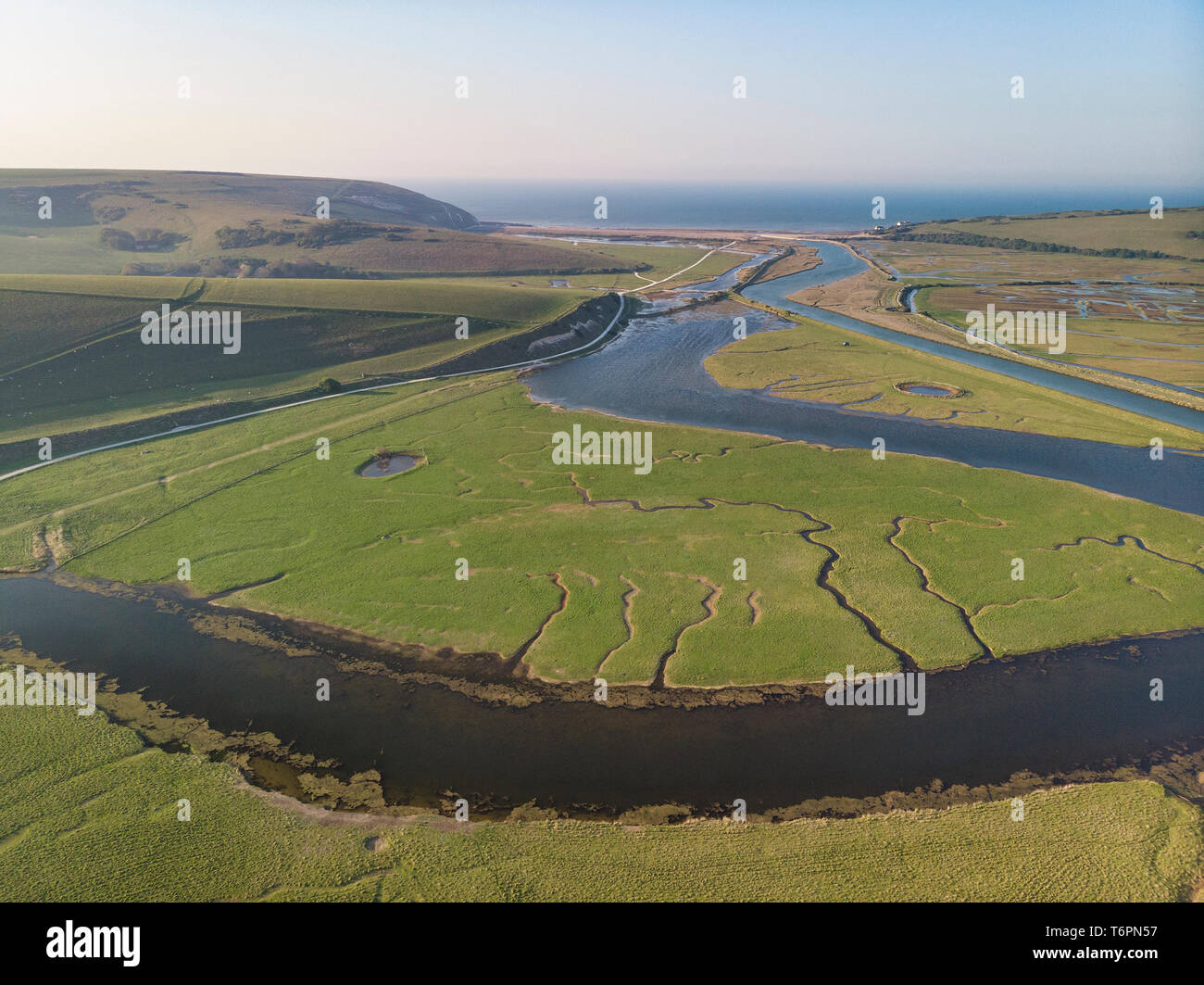 River cuckmere aerial hi-res stock photography and images - Alamy