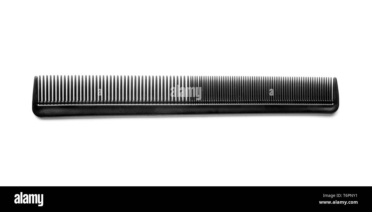 Comb on white background, top view. Professional hairdresser's ...