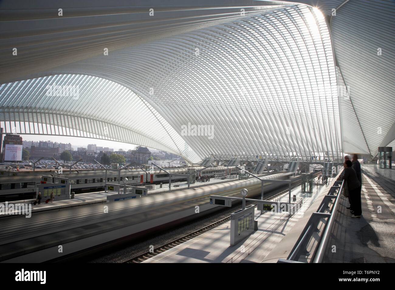 Gare de Liege-Guillemins train station by architect Santiago Calatrava ...
