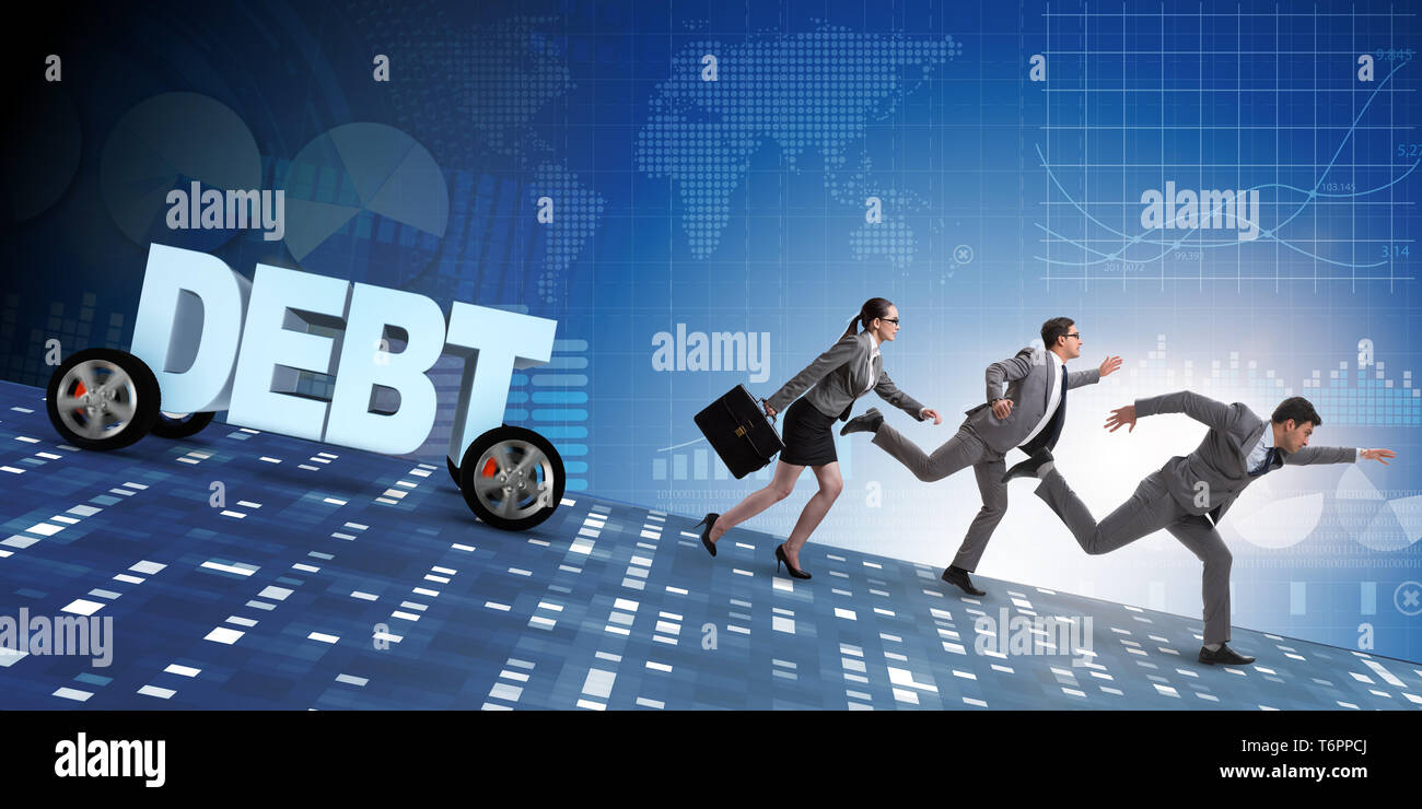Business concept of debt and borrowing Stock Photo - Alamy