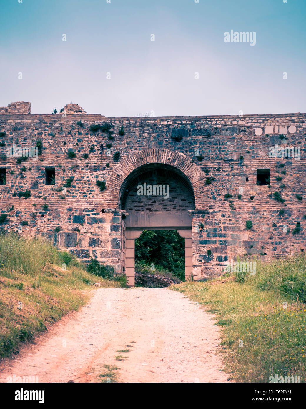 The walls of the ancient city of Nicopolis.Greece Stock Photo - Alamy