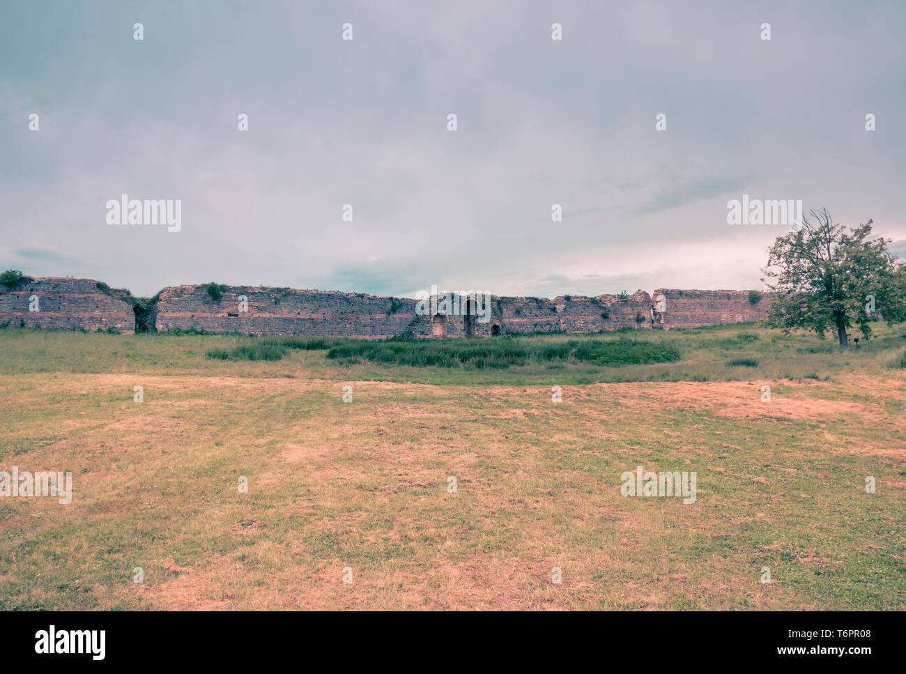 The walls of the ancient city of Nicopolis.Greece Stock Photo - Alamy