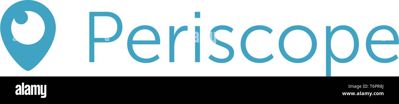 Periscope logo, streaming platform, corporate identity, lettering ...