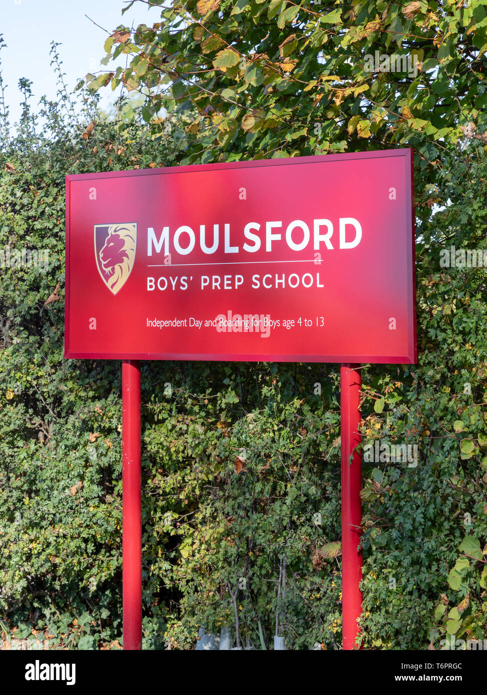 Moulsford prepschool sign, Moulsford, South Oxfordshire, England, UK ...