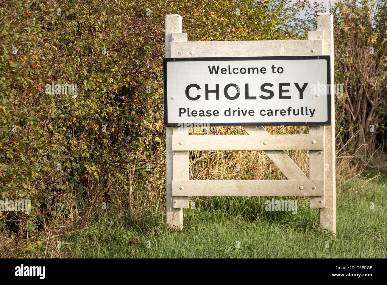 Cholsey village sign hi-res stock photography and images - Alamy