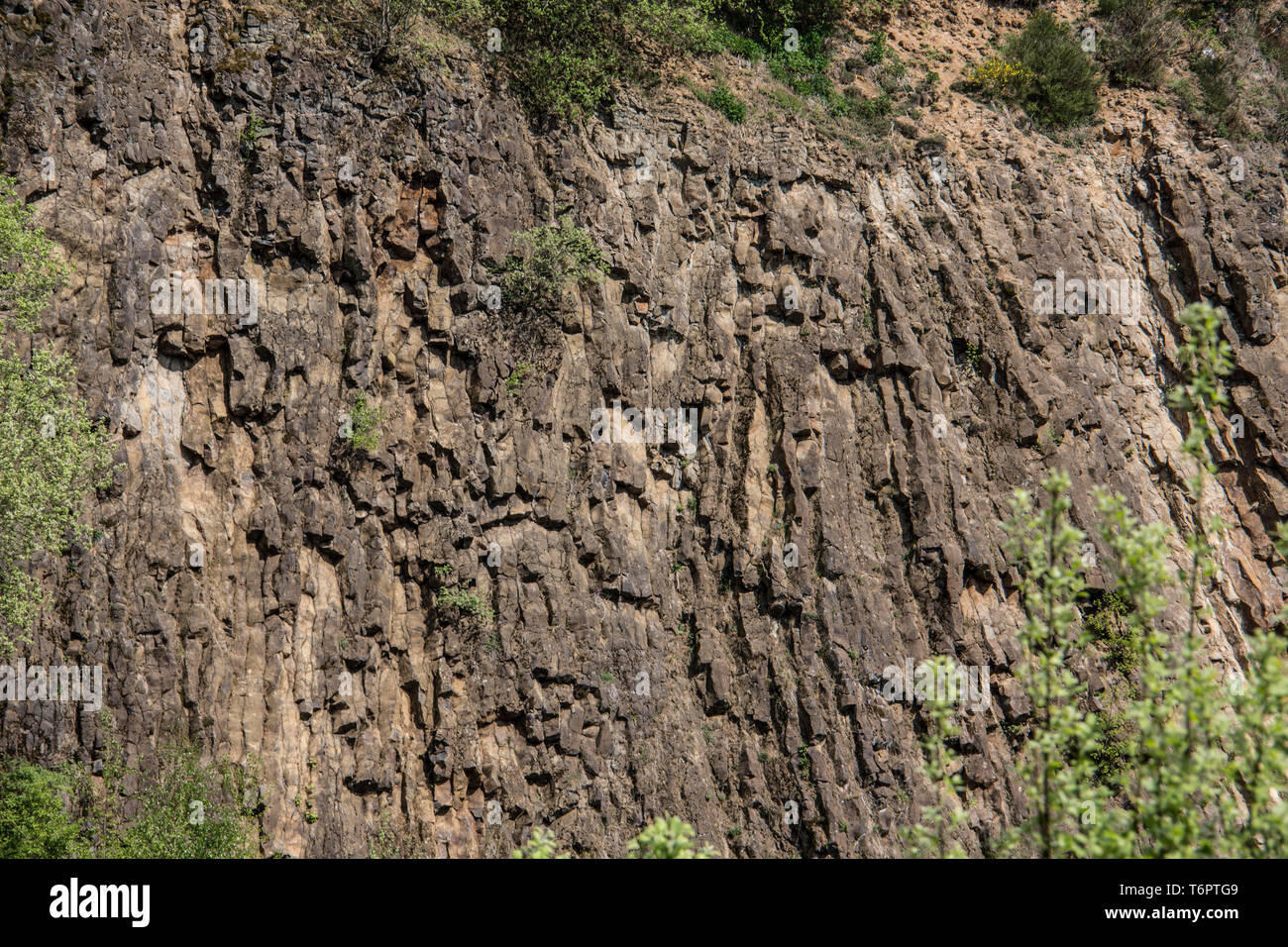 hexagonal basalt columns Stock Photo - Alamy