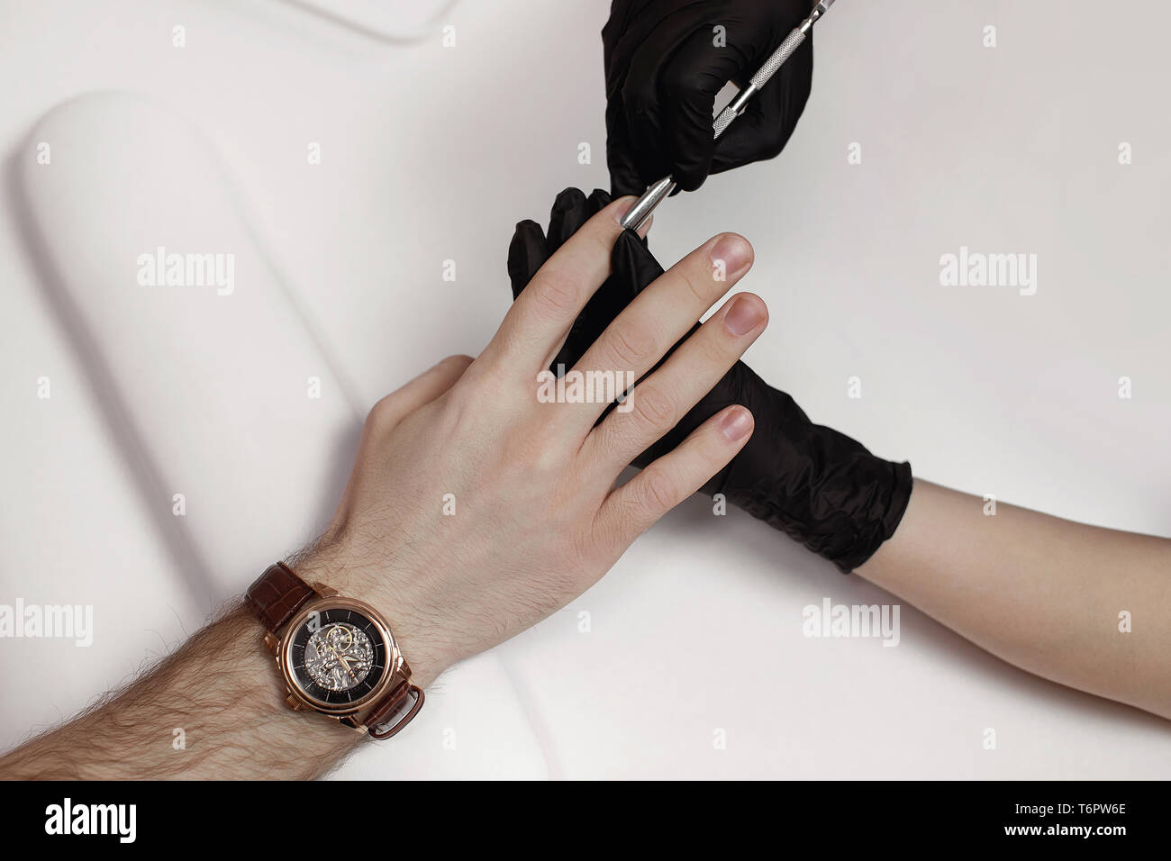 Manicure man spa hi-res stock photography and images - Alamy