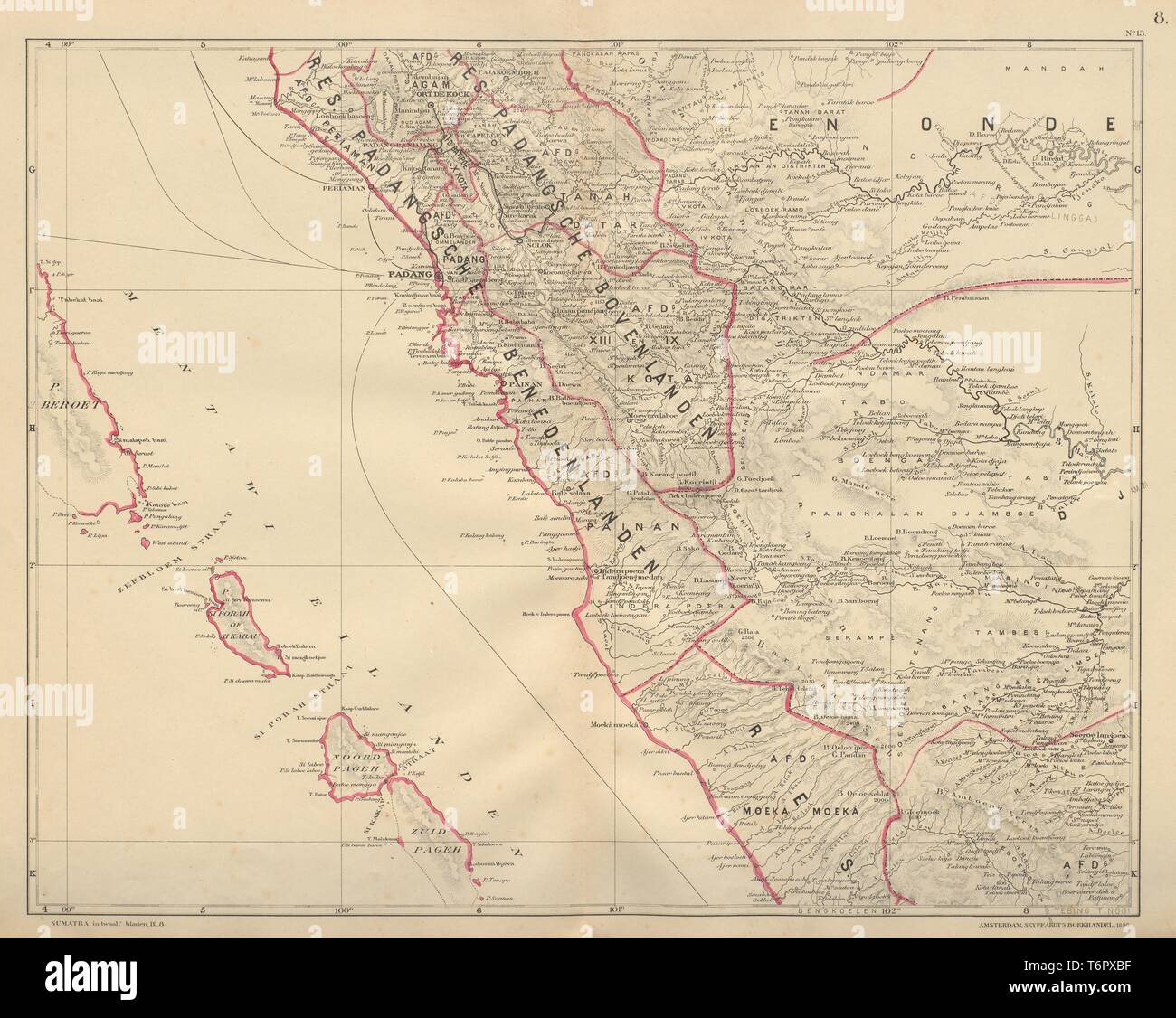 Padang indonesia map hi-res stock photography and images - Alamy