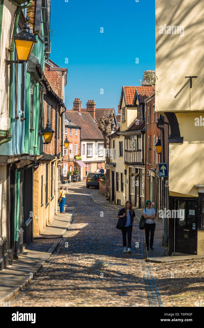 Norwich cobbled street hi-res stock photography and images - Alamy