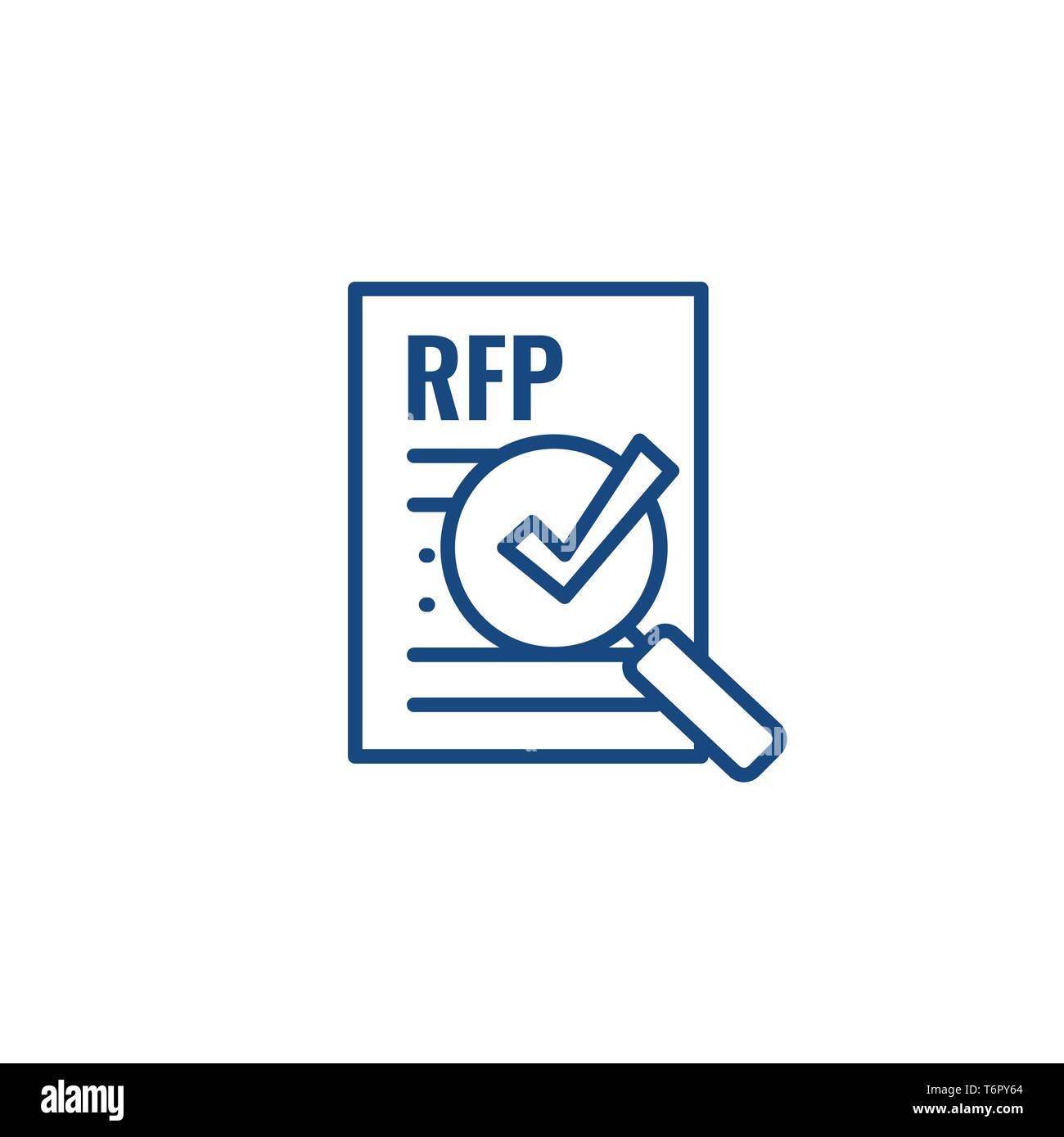 RFP Icon - request for proposal concept - idea Stock Vector Image & Art ...