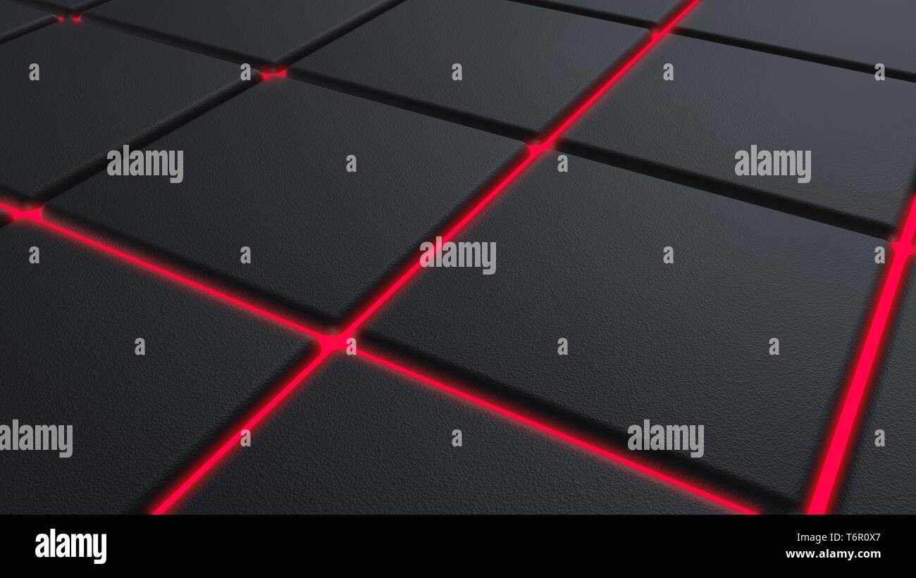 Red dark 3d squares hi-res stock photography and images - Alamy