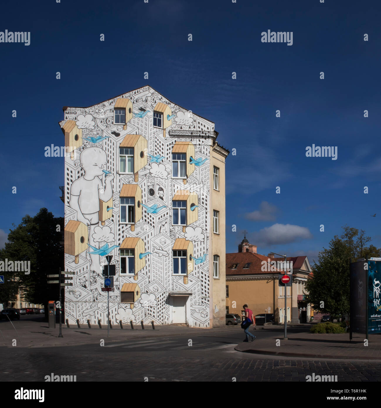 High rise building lithuania vilnius hi-res stock photography and ...