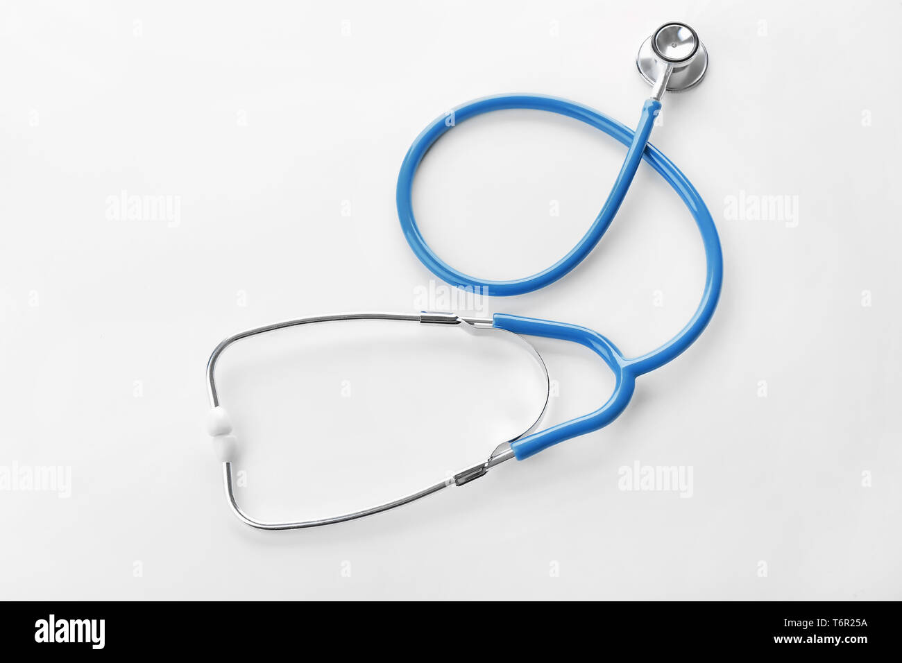 Stethoscope on white background Stock Photo - Alamy