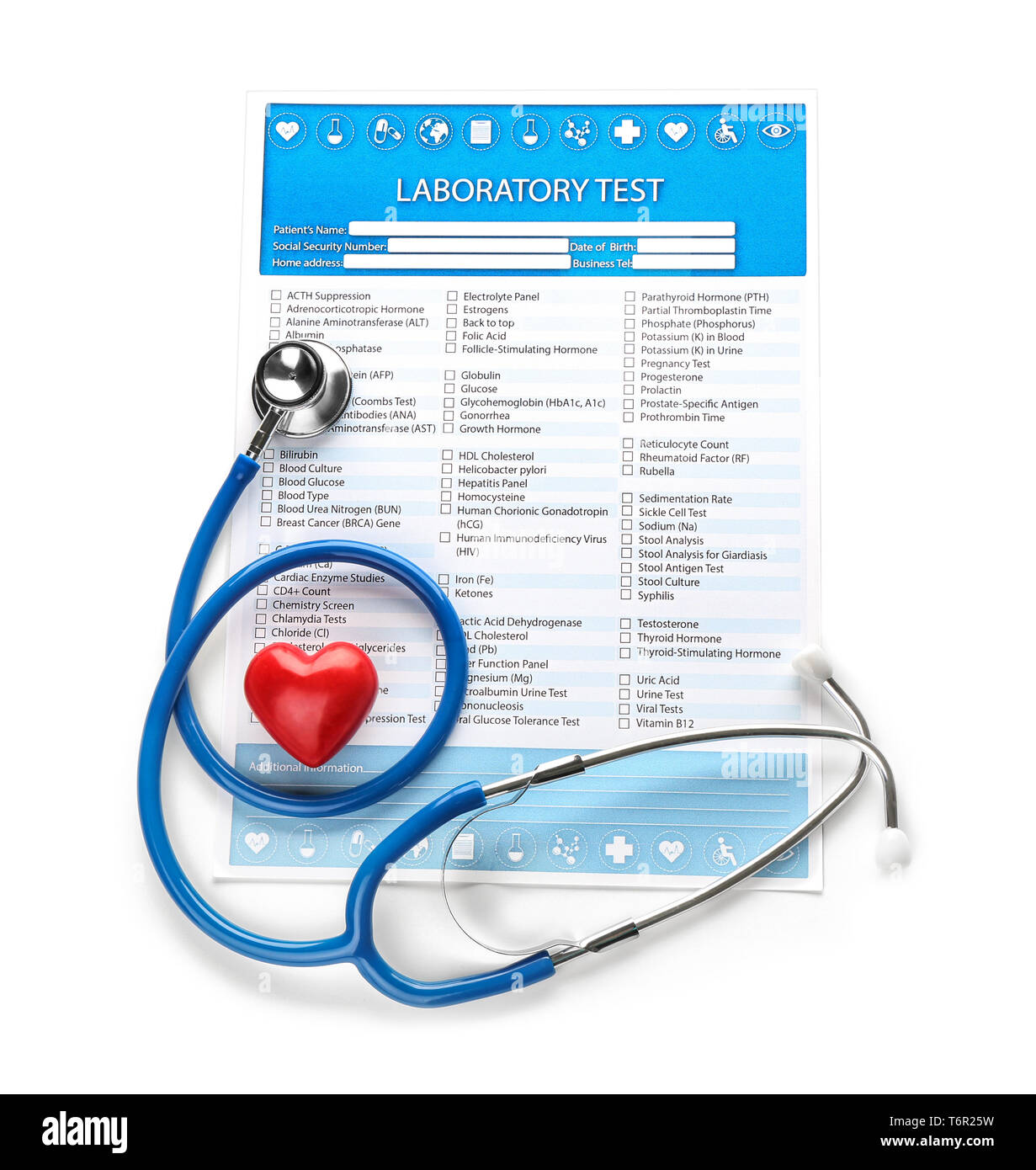 Diagnostic laboratory diagnostic sheet Cut Out Stock Images & Pictures ...