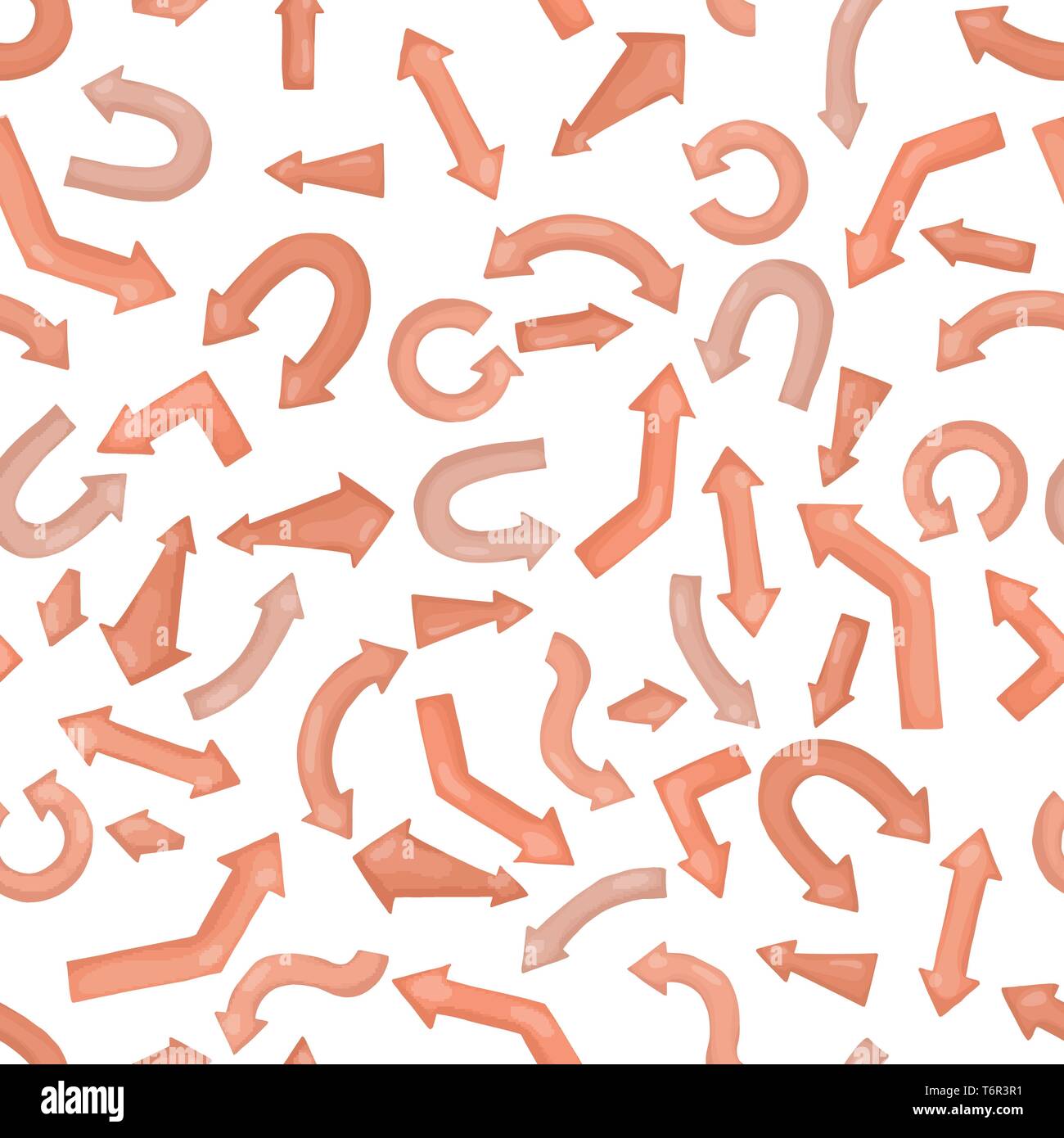 Pink arrows. Seamless pattern background. Vector illustration. Design ...