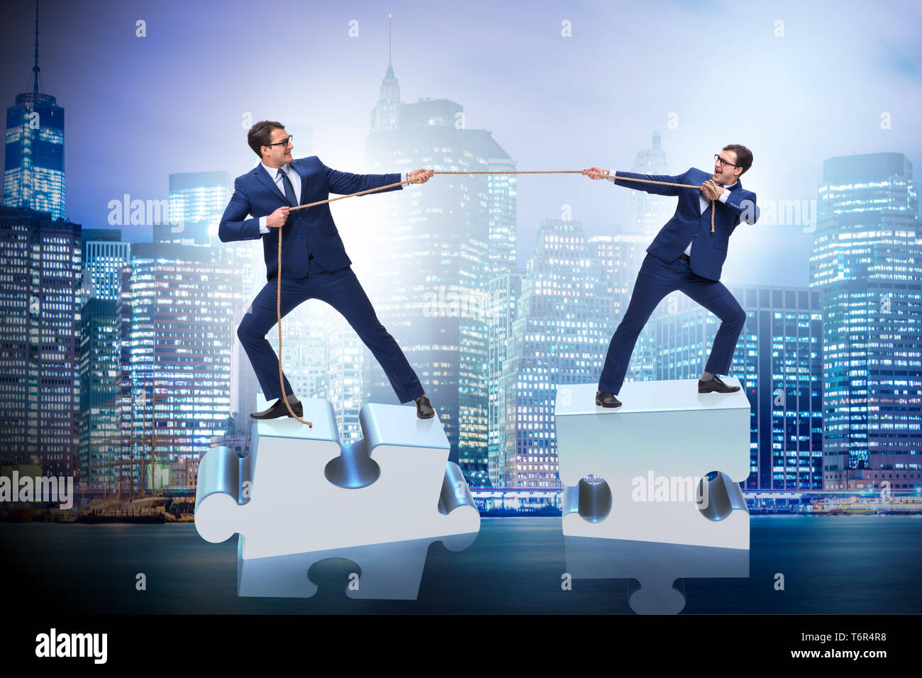 Business concept of teamwork and competition Stock Photo - Alamy