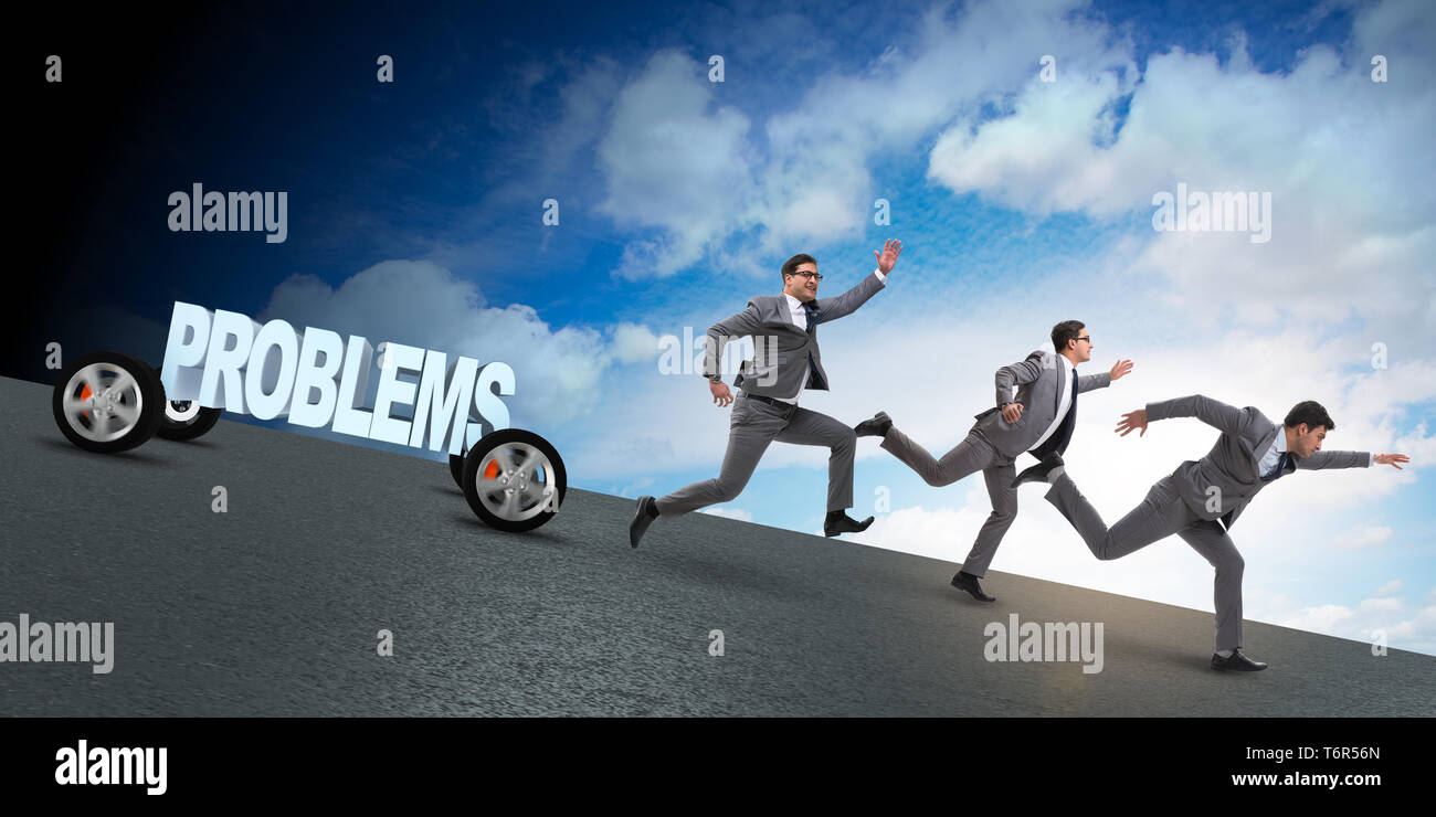 Business problem and challenge concept with businessman Stock Photo - Alamy