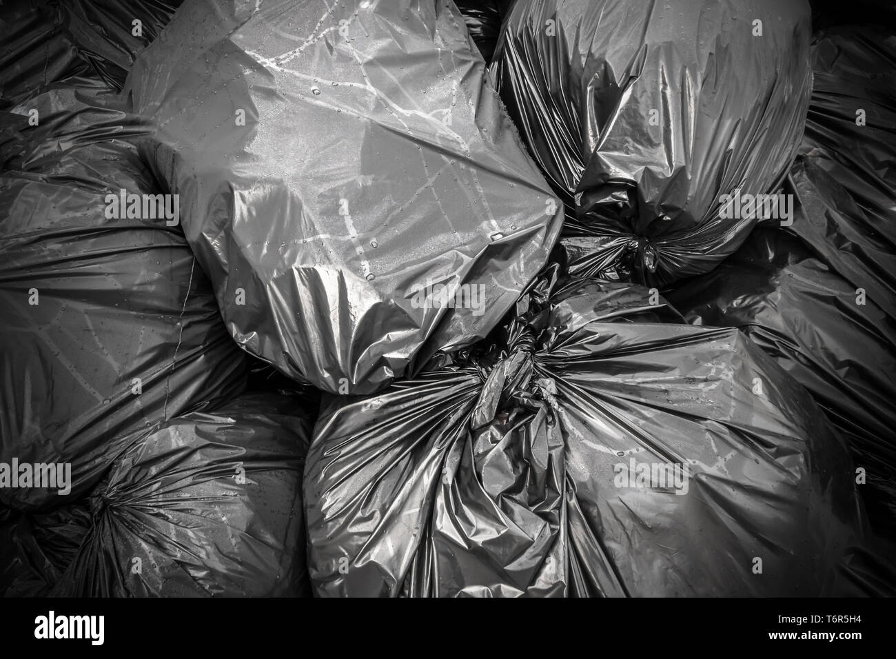 Background garbage bag Stock Photo - Alamy
