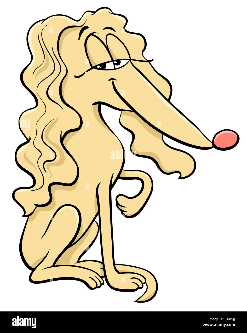 female dog cartoon character Stock Photo - Alamy