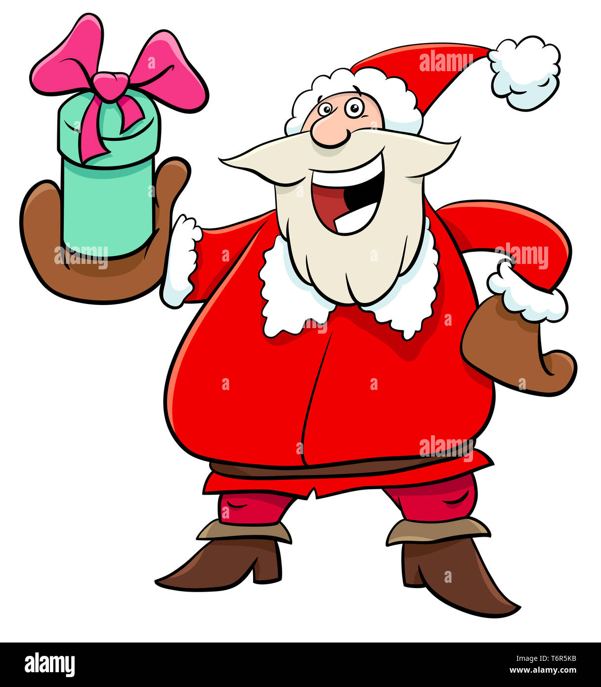 Santa Claus with Christmas presents Stock Photo - Alamy