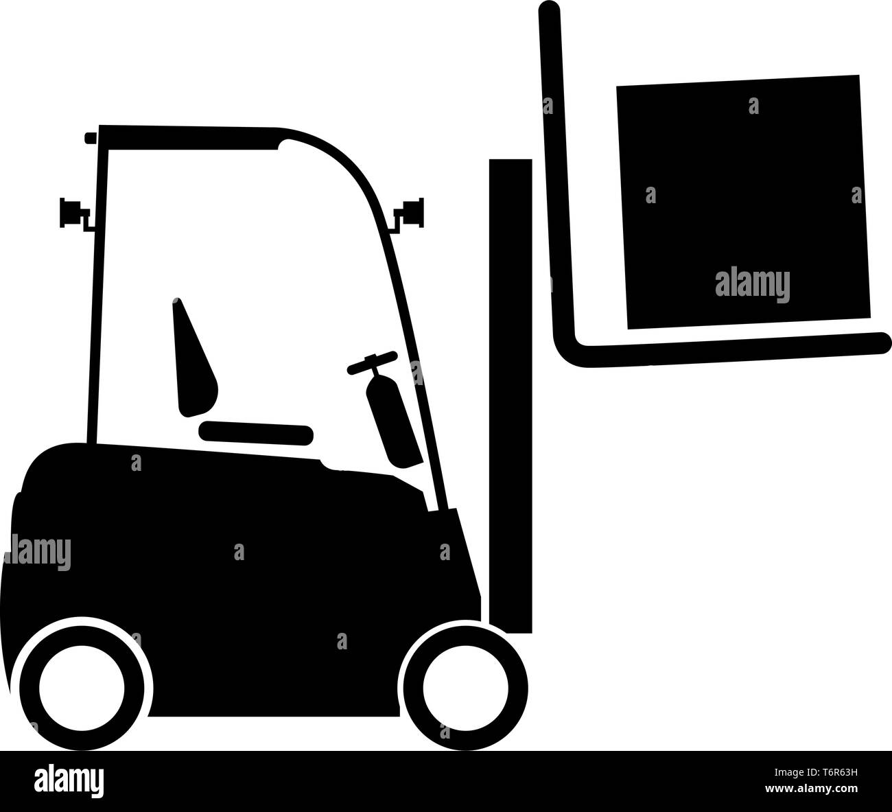Forklift Black and White Stock Photos & Images - Alamy