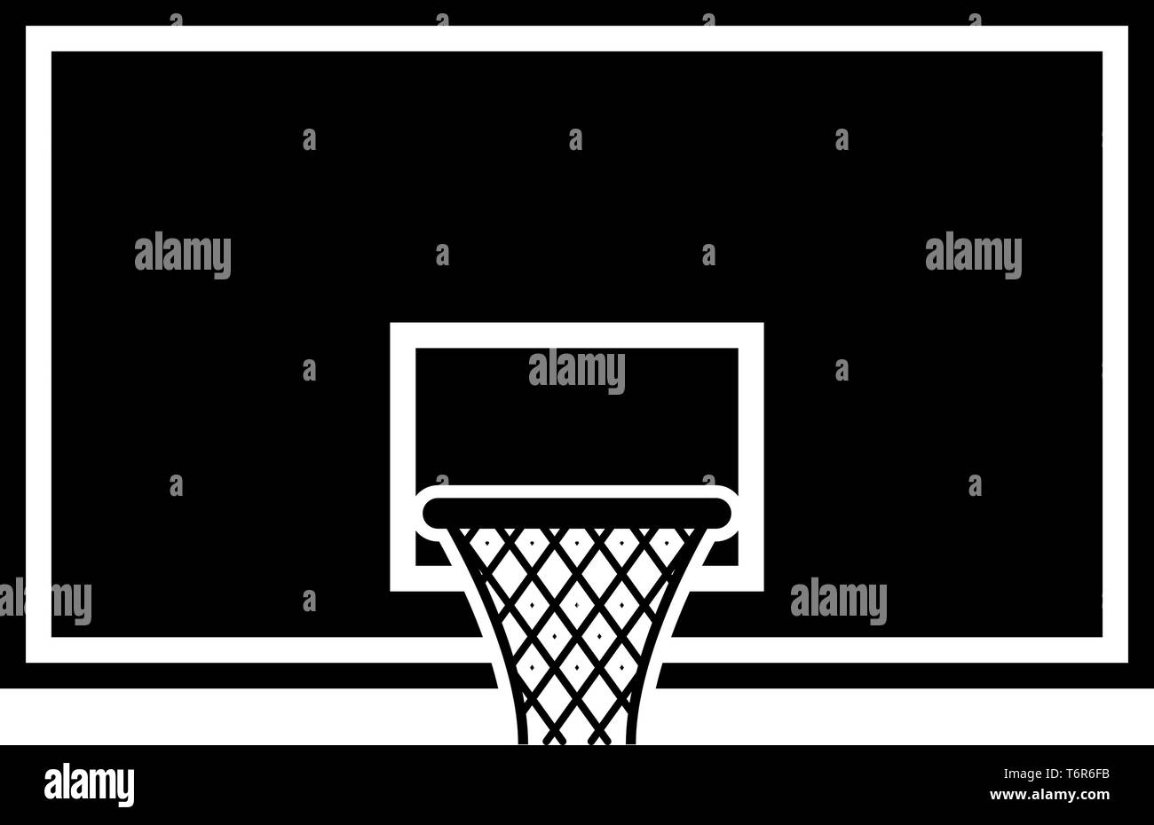 Basketball hoop backboard Stock Vector Images - Alamy