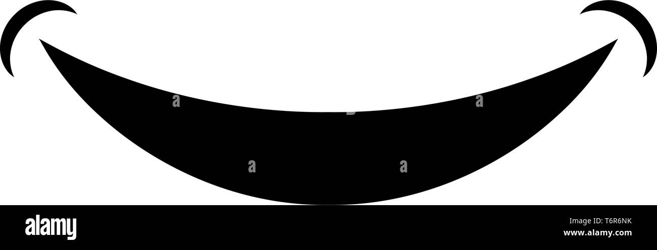 Smile Smlie doodle icon black color vector illustration flat style ...