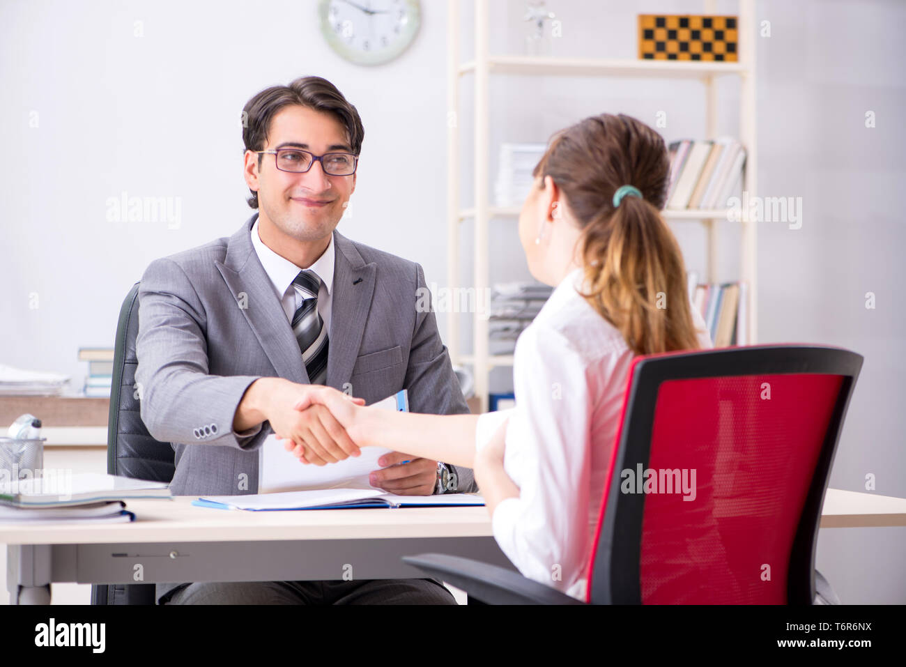 Salary negotiation woman hi-res stock photography and images - Alamy