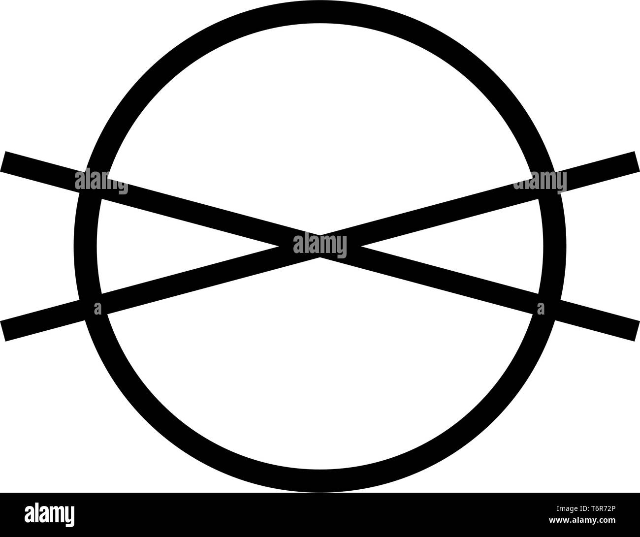 Dry cleaning is prohibited Clothes care symbols Washing concept Laundry ...