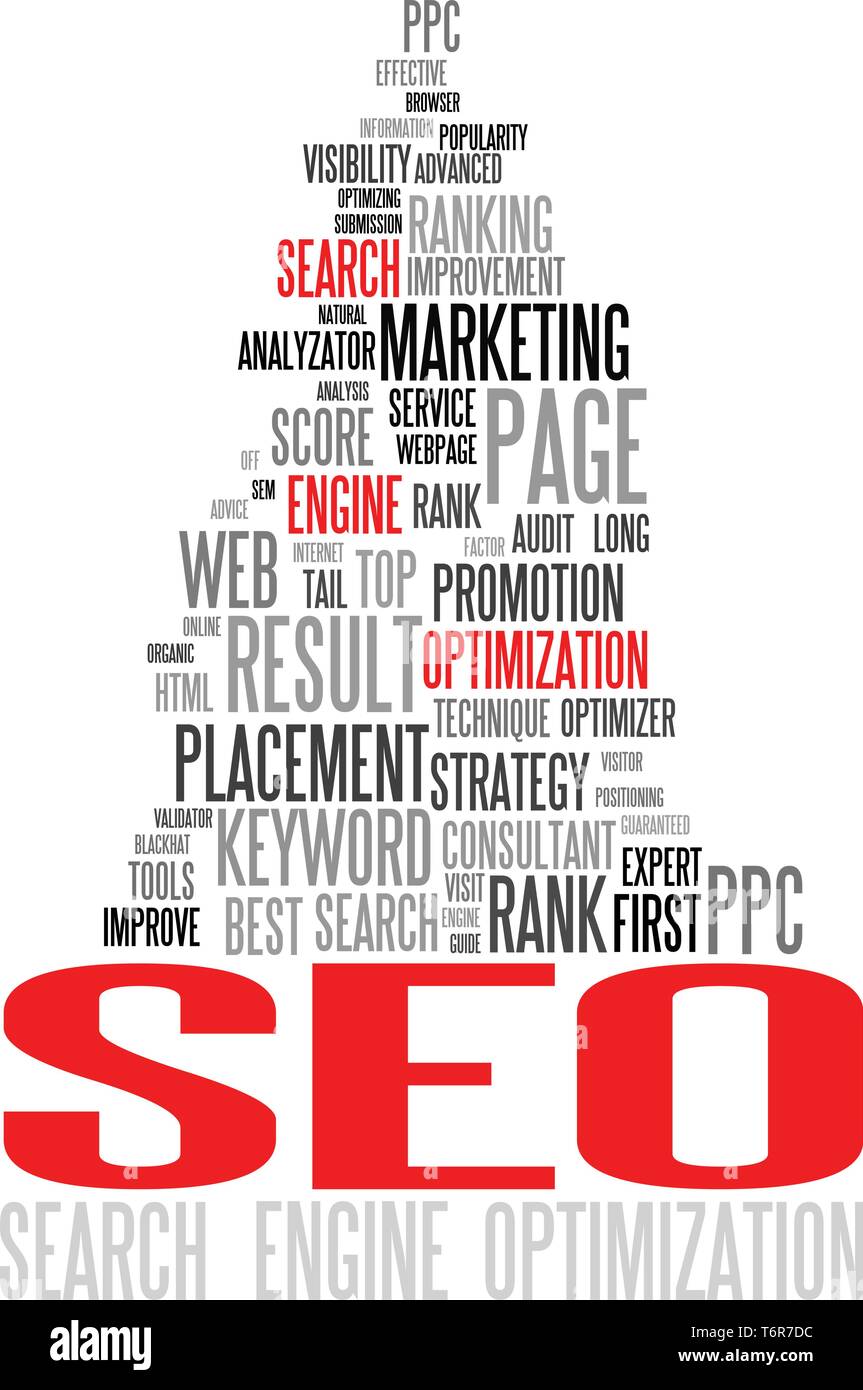 SEO - Search Engine Optimization poster for your web Stock Vector Image ...