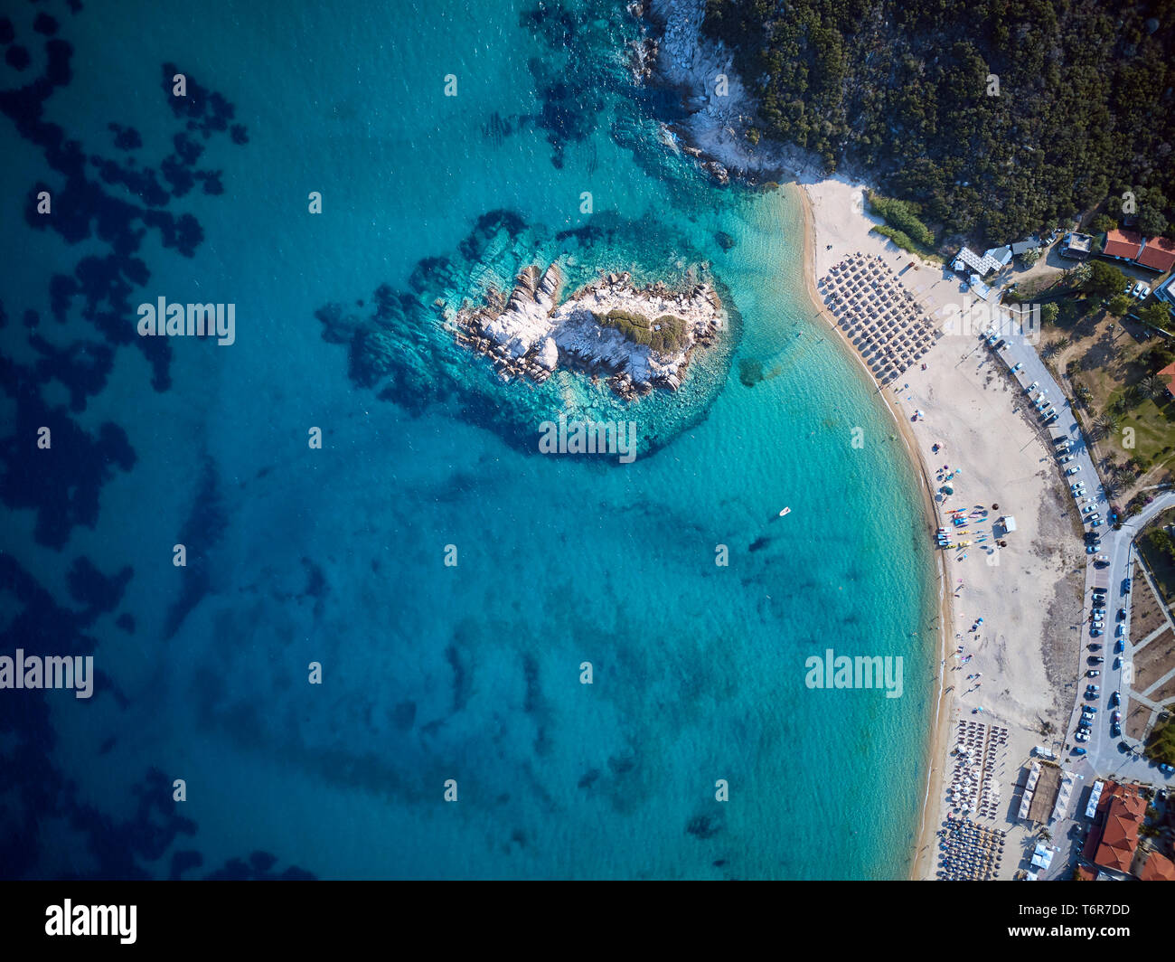 Kalamitsi beach aerial hi-res stock photography and images - Alamy