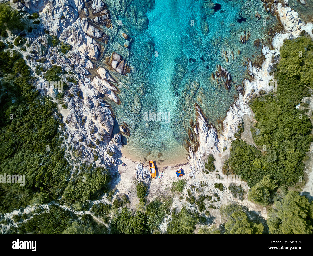 Beautiful beach aerial shot sithonia hi-res stock photography and ...