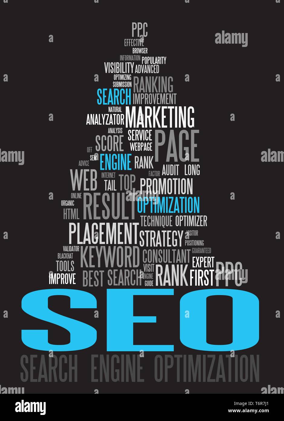 SEO - Search Engine Optimization poster for your web Stock Vector Image ...