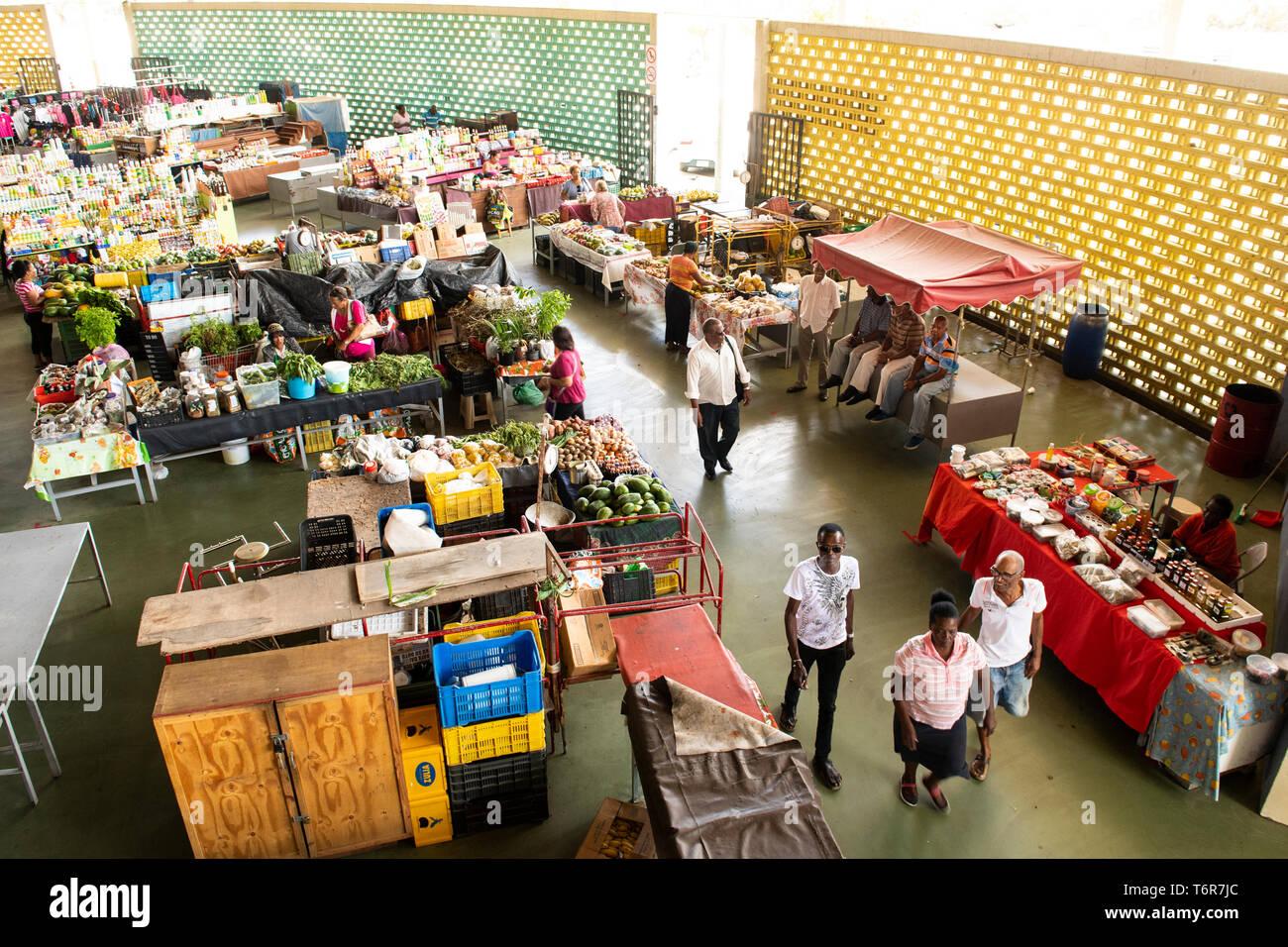 Old market, Willemstad, Curaçao Stock Photo - Alamy