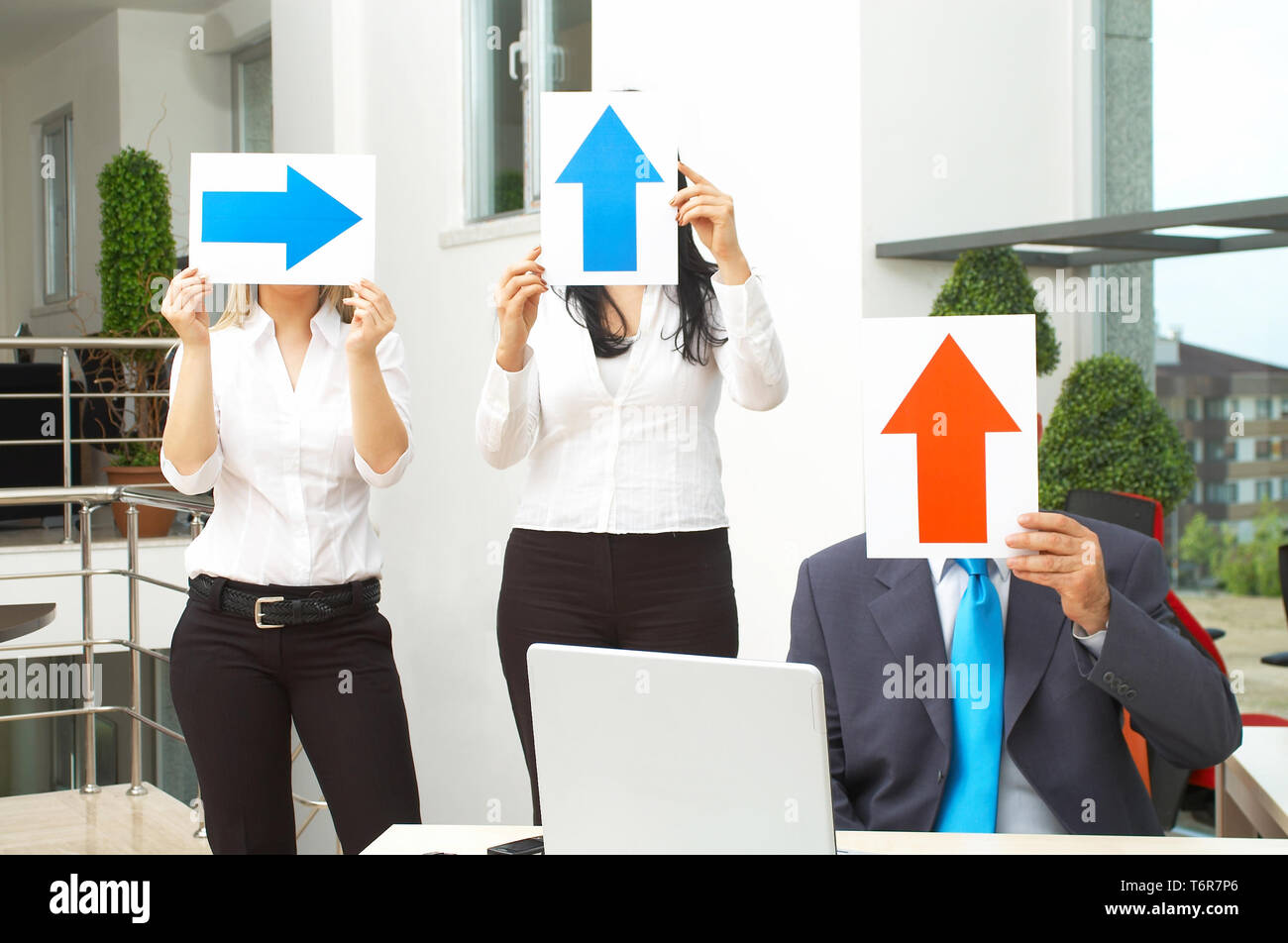 business people at the office, trying to forecast Stock Photo - Alamy