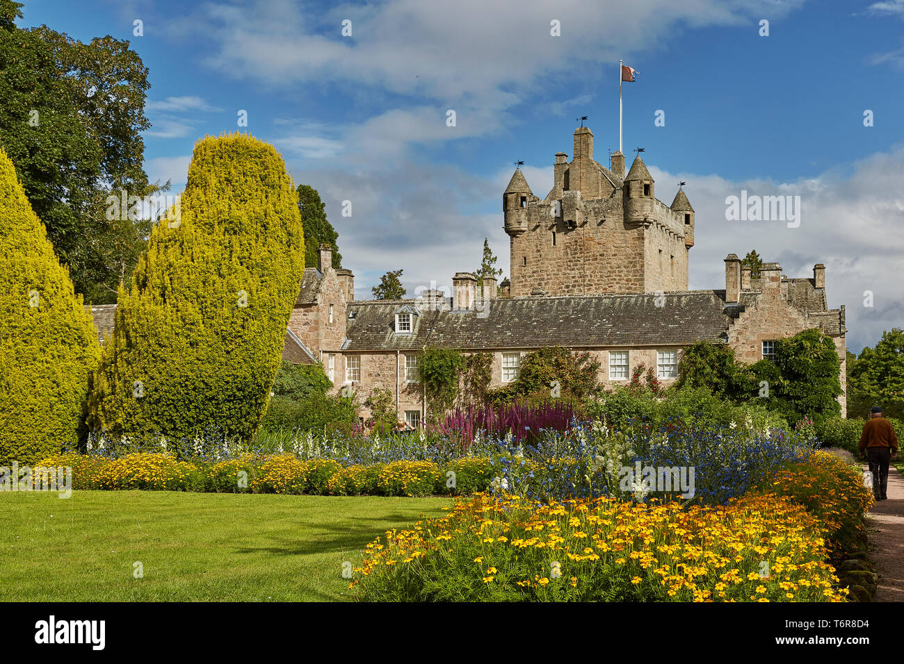 CAWDOR, NAIRN, SCOTLAND, UK - AUGUST 07, 2017: Front of Cawdor Castle ...